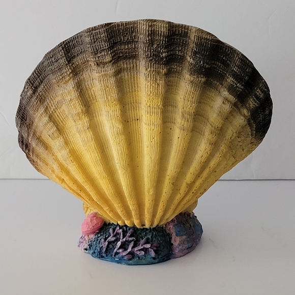 Accents | Ultra Rare 3d Resin 55 Tropical Fish Coral Reef Clam Shell ...